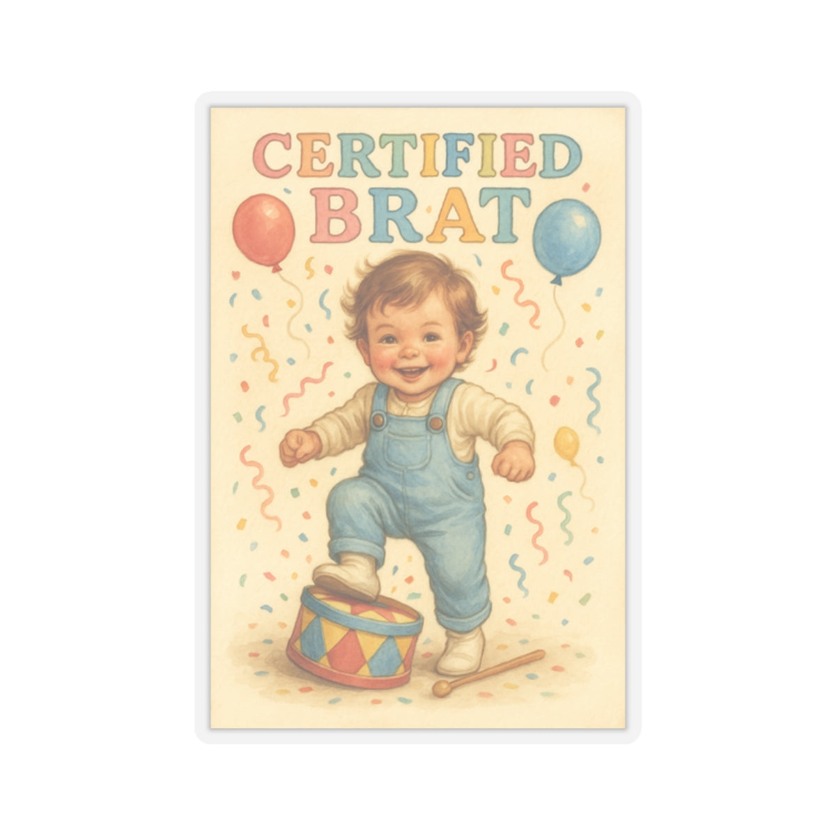 Certified Brat Sticker – Candy N' Chaos